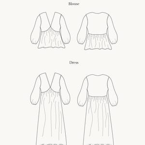 Digital Sewing Pattern, Digital Sewing Patterns for Women, Shirt Sewing ...