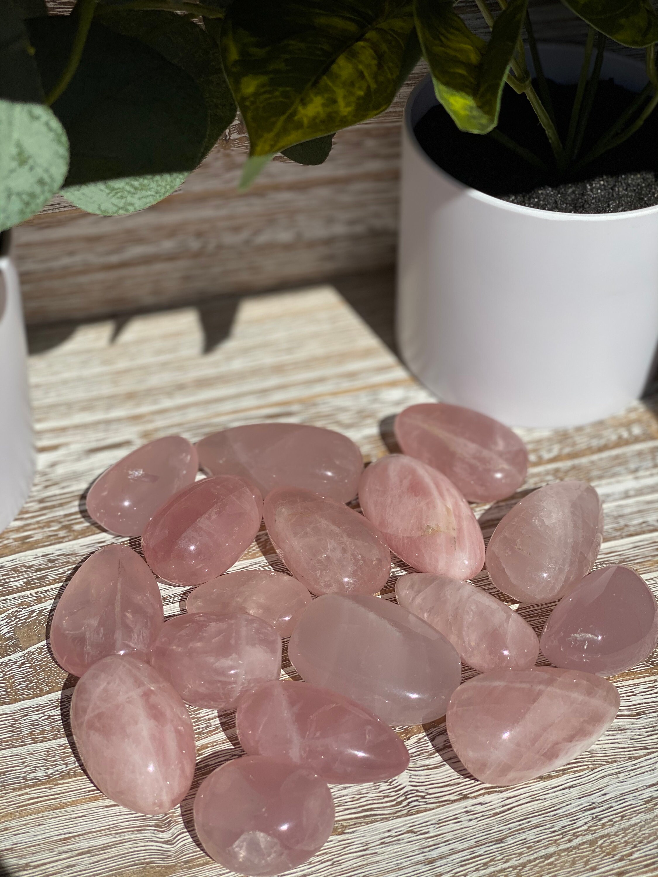 Rose quartz tumbles Rose quartz tumble stones Rose quartz | Etsy