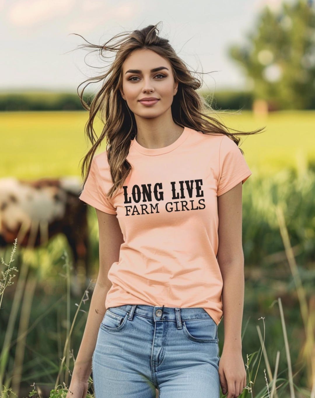 Long Live Farm Girls, T-shirt, Country Shirt, Western, Women Shirt ...
