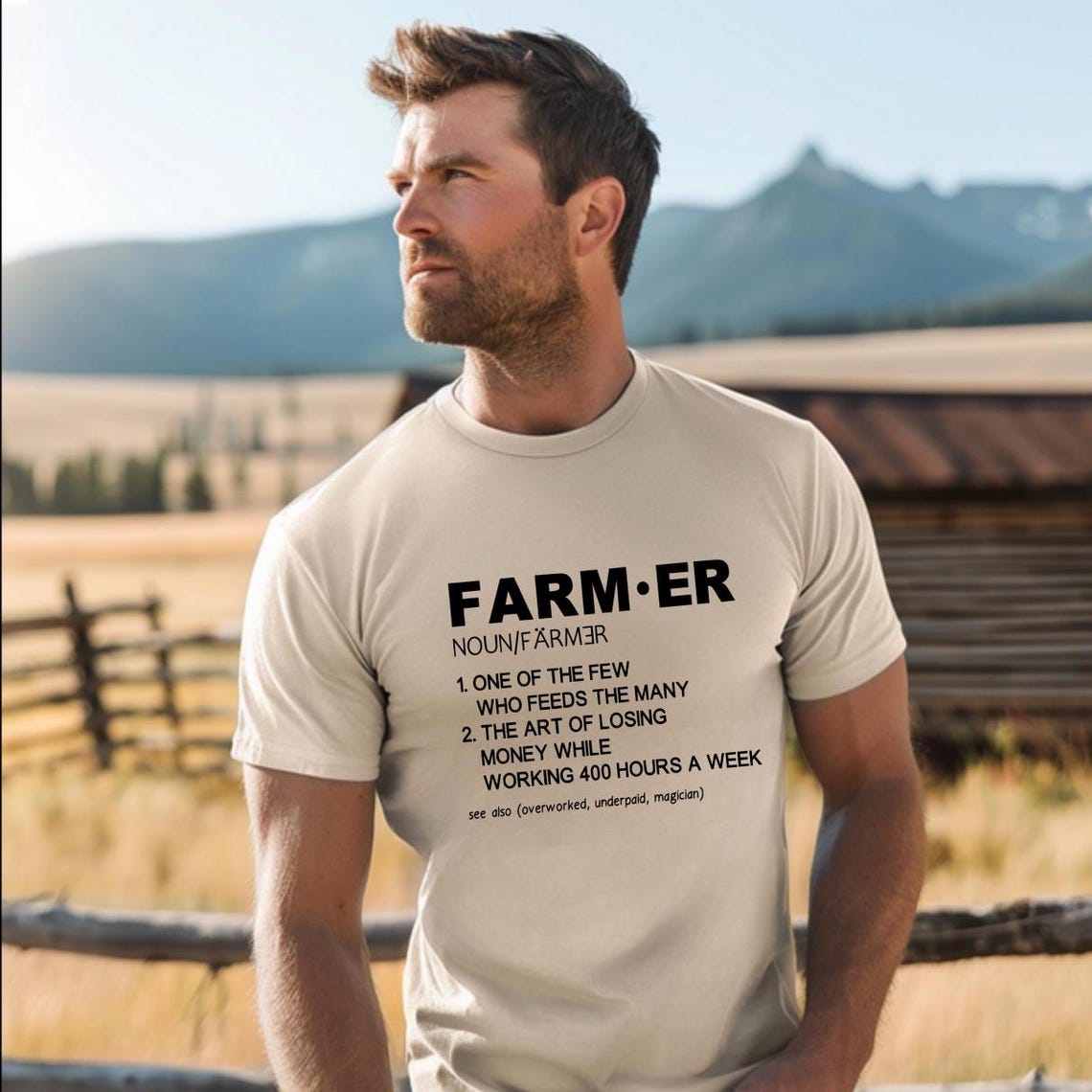 Farmer Definition Shirt, Farm-er, Farmer Shirt, Farming Shirt, Working ...
