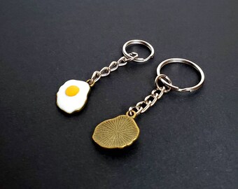 Fried Egg Keychain | Etsy