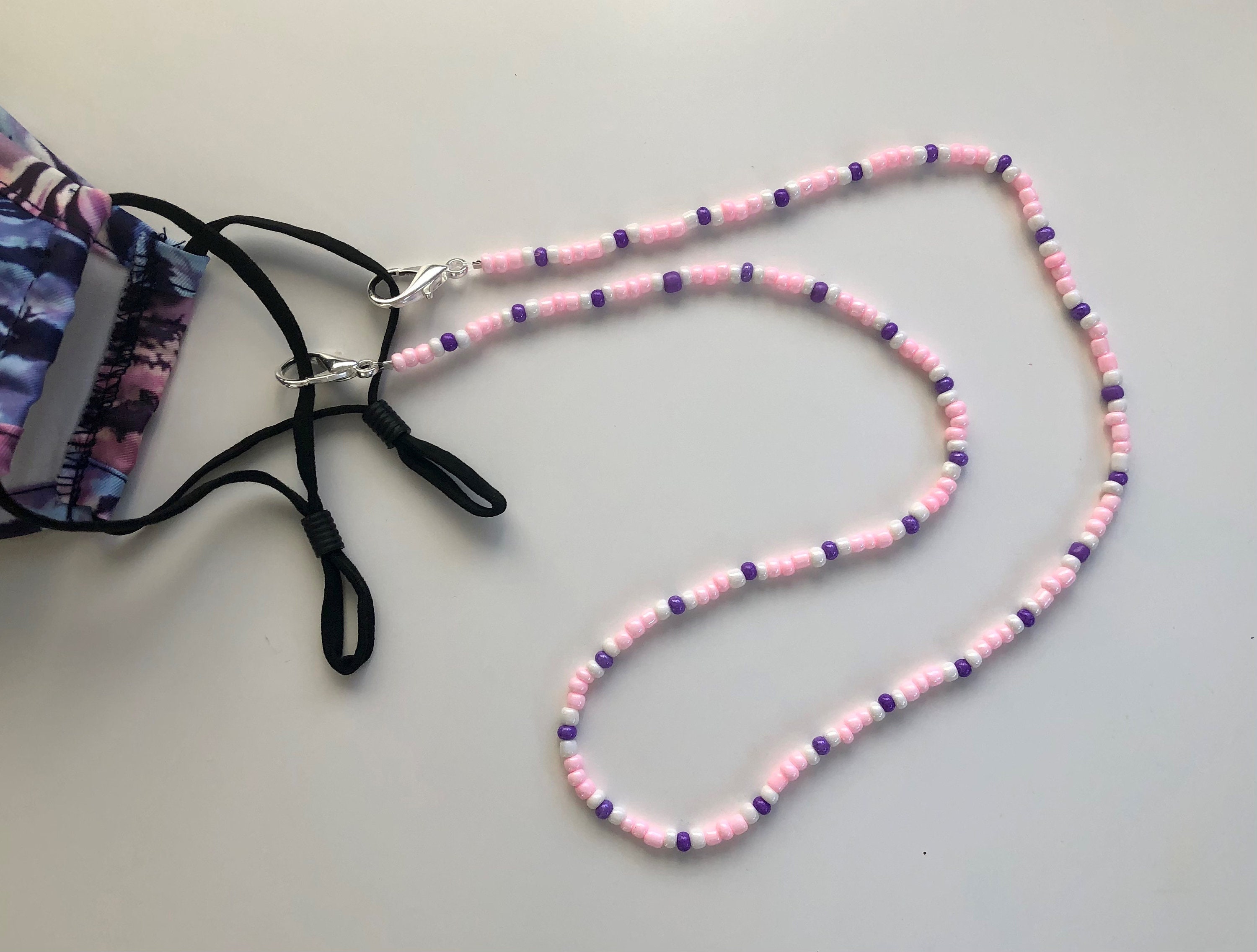 Personalized Teacher Gift, Beaded Face Mask Chain, Back to School Face ...