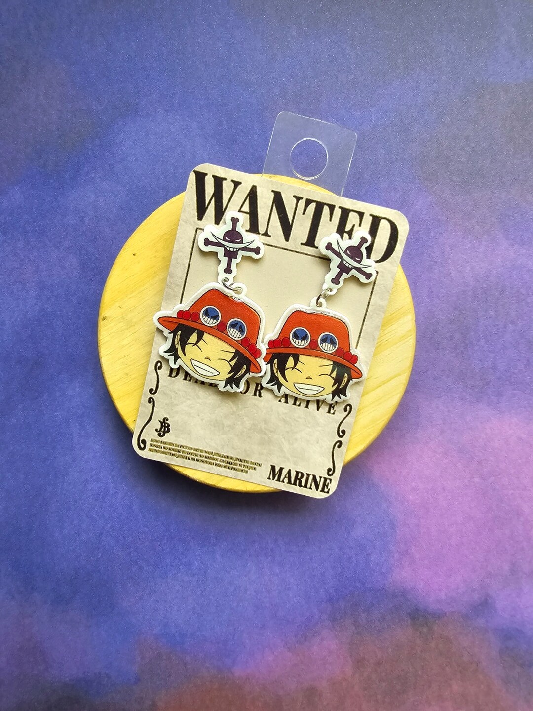 Straw Hat OP Earrings Ace - Etsy