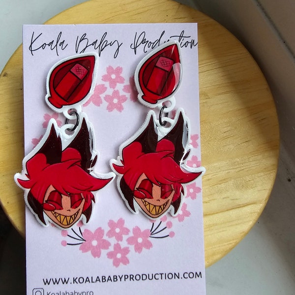 Hazbin Hotel Alastor Earrings - Etsy