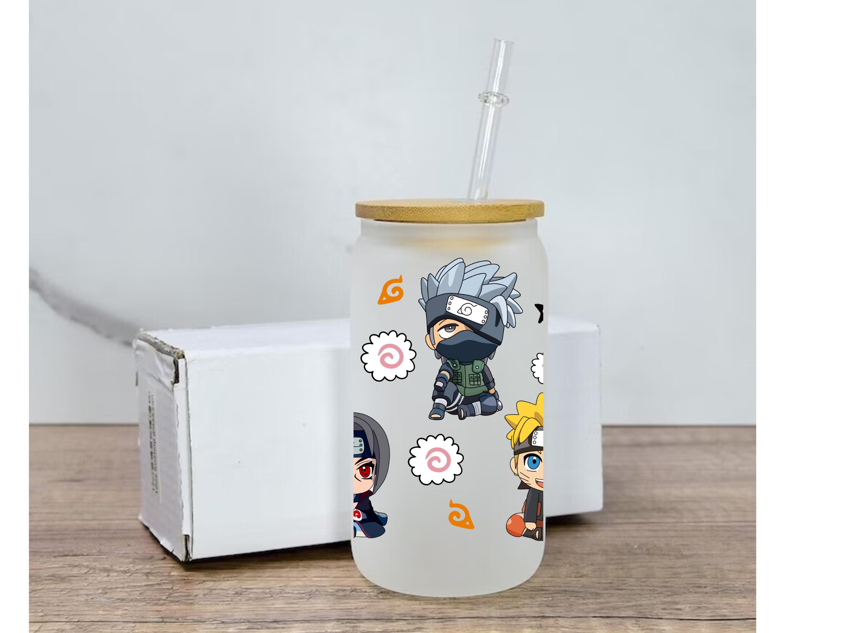 Anime Kawaii Cat Nekko Ninja 16oz Libbey Glass Can Wrap, PNG, Download ...