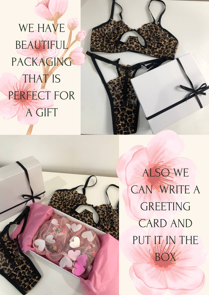 Pink Open Cup Bra and Pink Quick Access Thong Panties, Cupless Lingerie ...