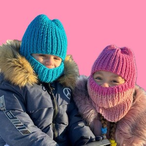 Handmade Balaclava for Children is Warm and Tightly Fits the Face and ...
