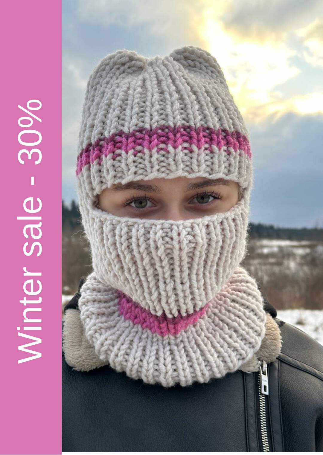 Knit Balaclava, Crochet Balaclava, Ski Mask, Granny Square Hat ...