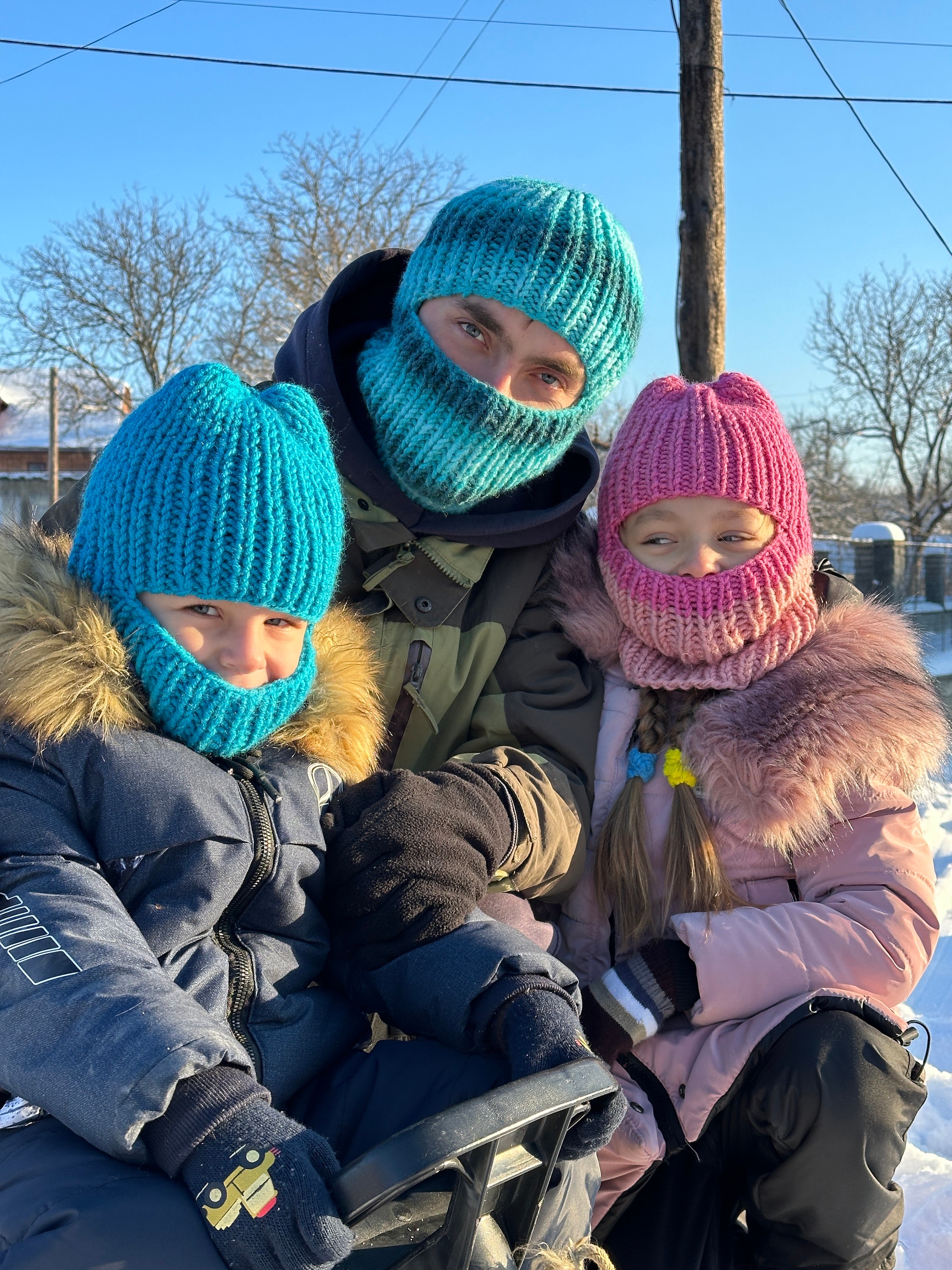 Handmade Knitted Balaclava for Whole Family in Different Colors - Etsy