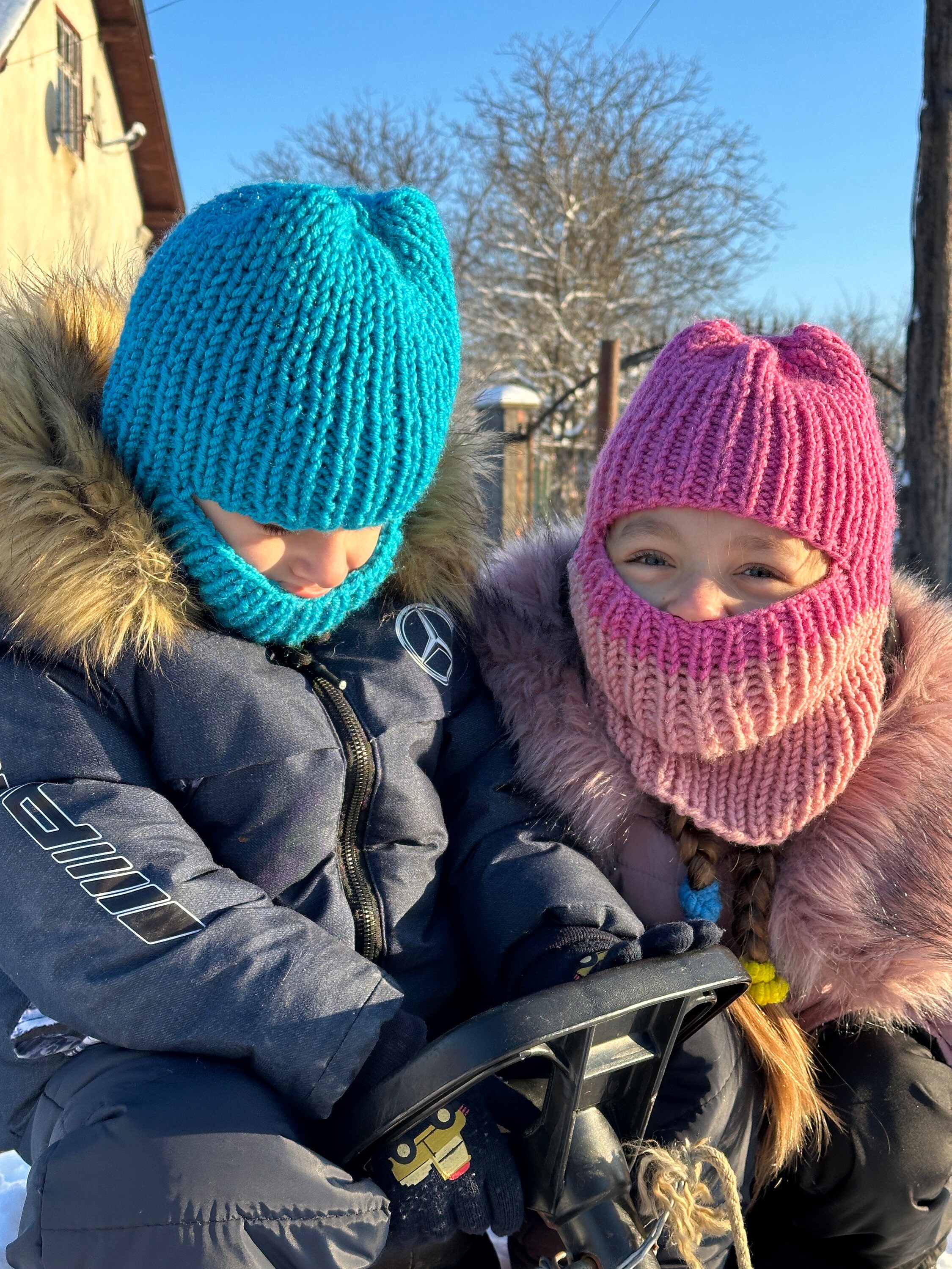 Handmade Knitted Balaclava for Whole Family in Different Colors - Etsy