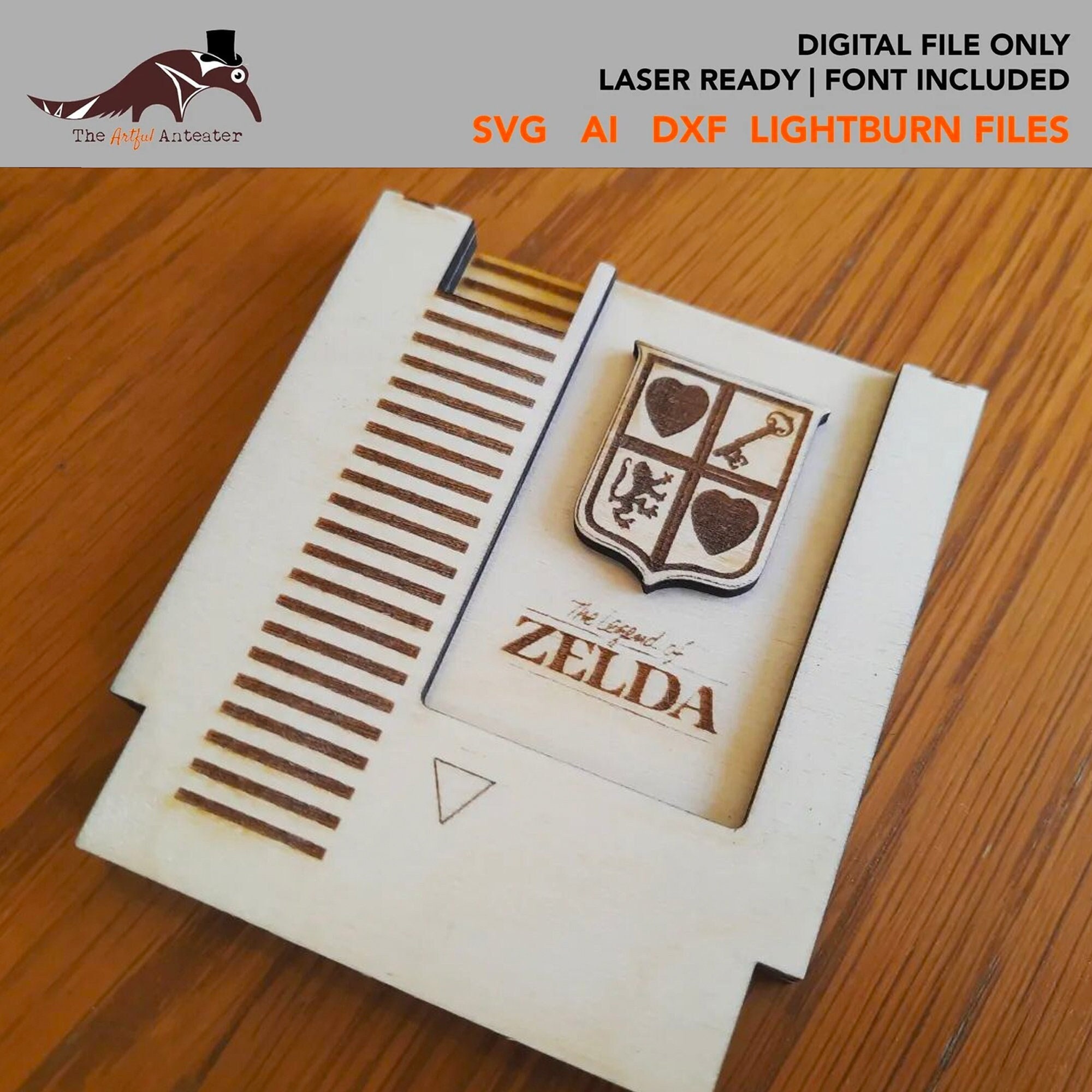 Retro NES Game Cartridge Laser Ready Template SVG DXF Laser Cut File - Etsy