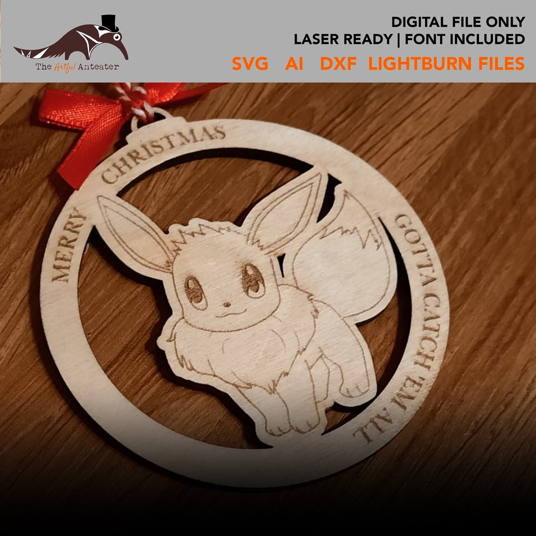 Anime Fennec Fox Inspired Christmas Decoration Laser Ready Template SVG ...