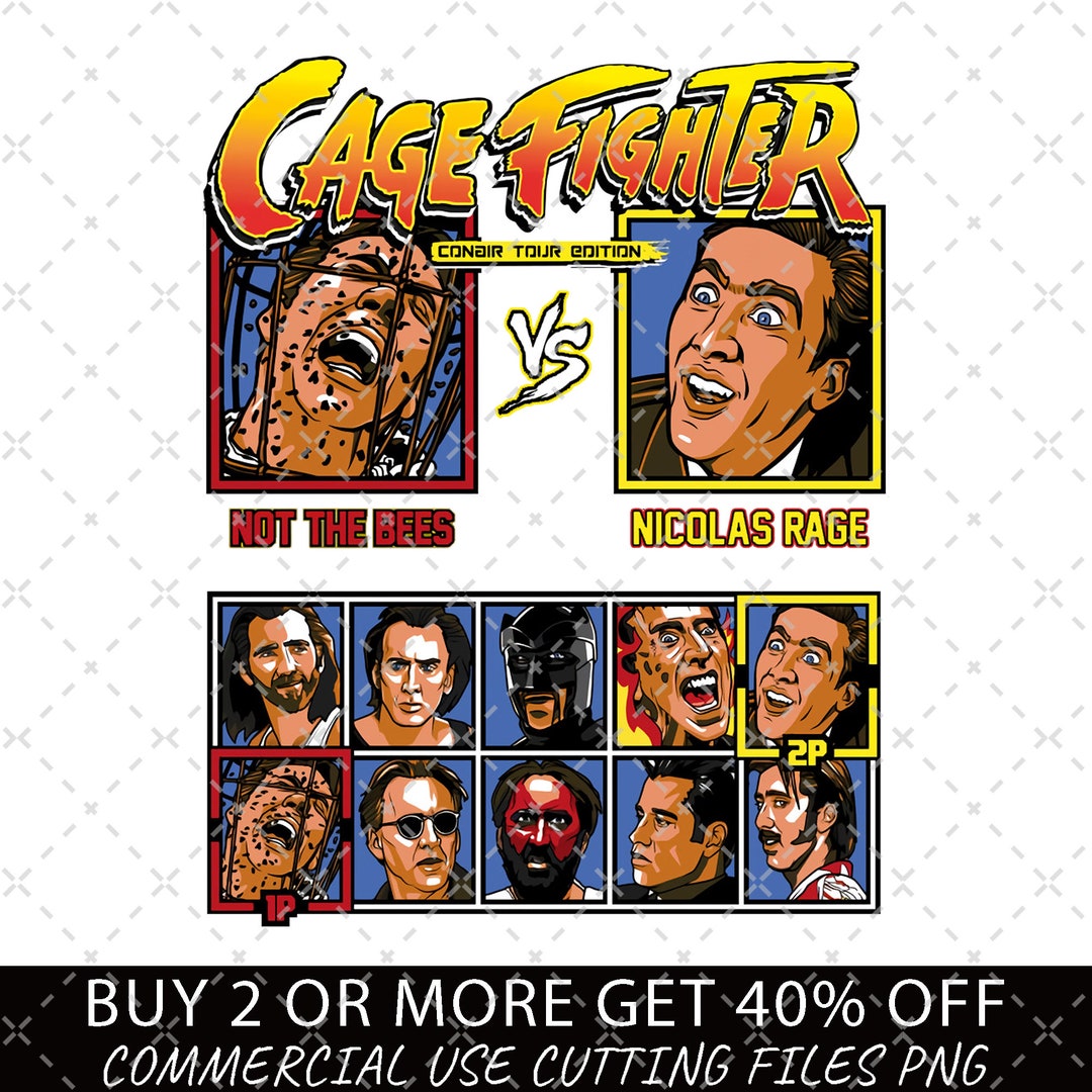 Cage Fighter Png, Not the Bees Vs Nicolas Rage Choose Your Cage Png ...