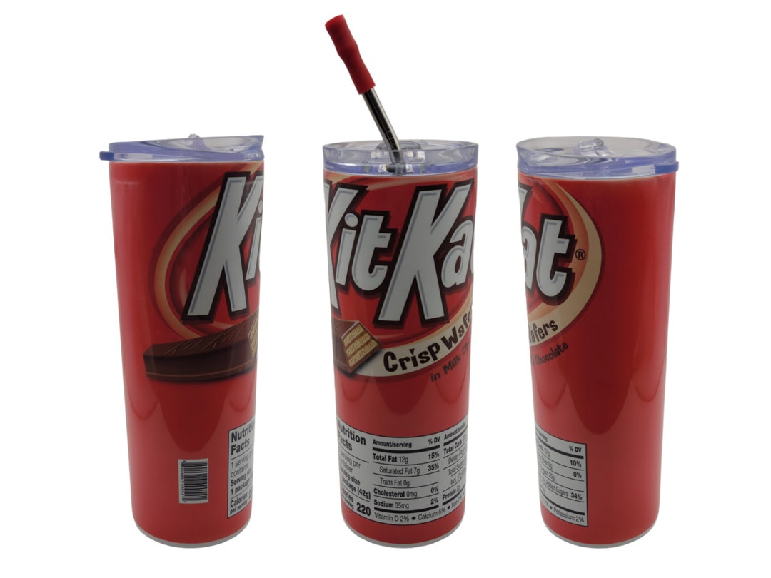 Kit Kat Candy. 20 Oz Printed Tumbler With Stainless Steel Straw ...