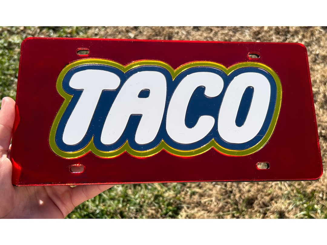 Custom Lego-inspired License Plate Tag for Toyota Tacoma - "taco ...