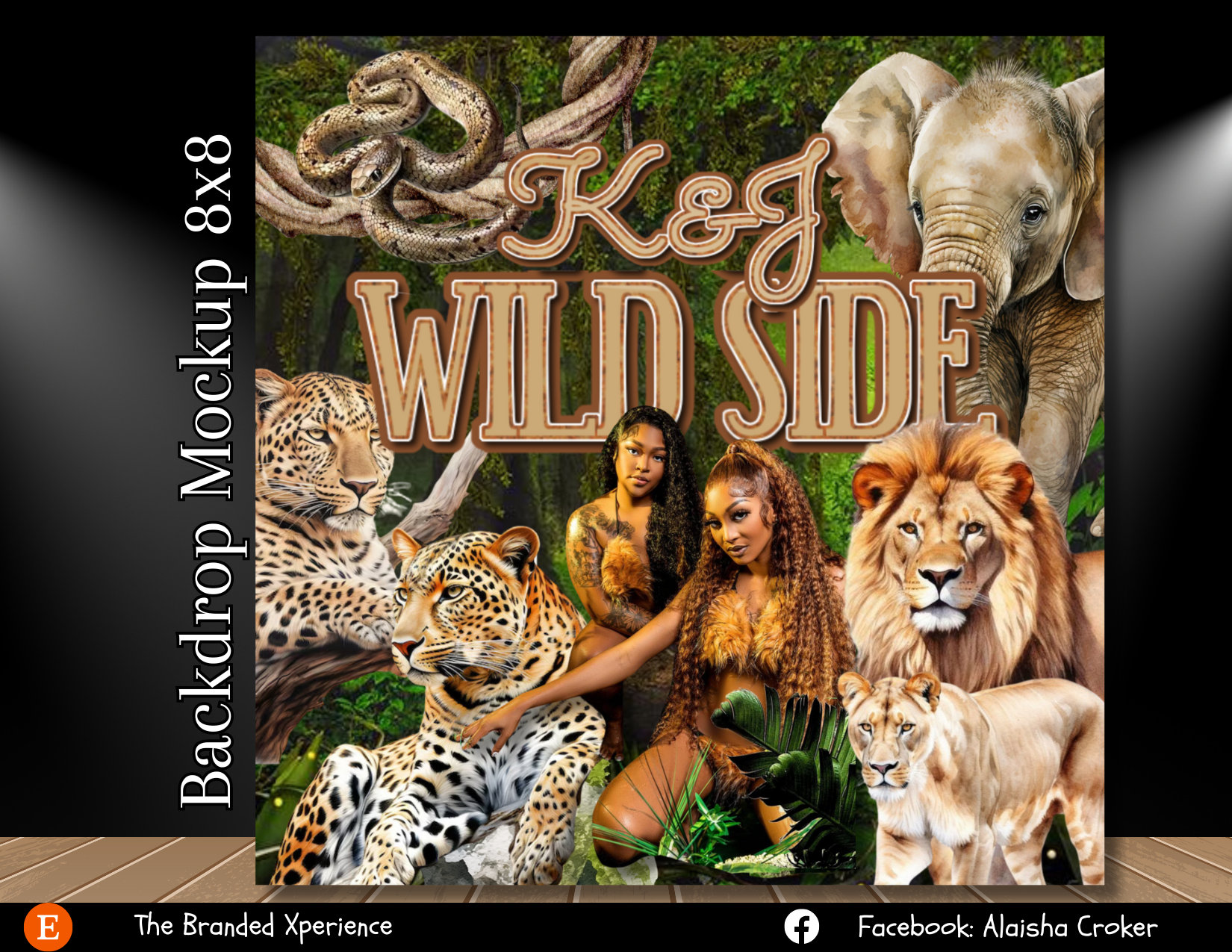 Safari Backdrop Design - Etsy