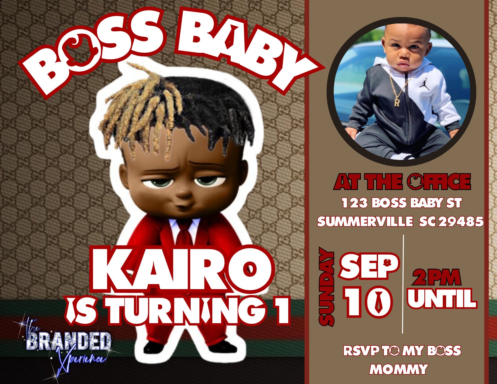 Boss Baby DIY Canva Invite - Etsy