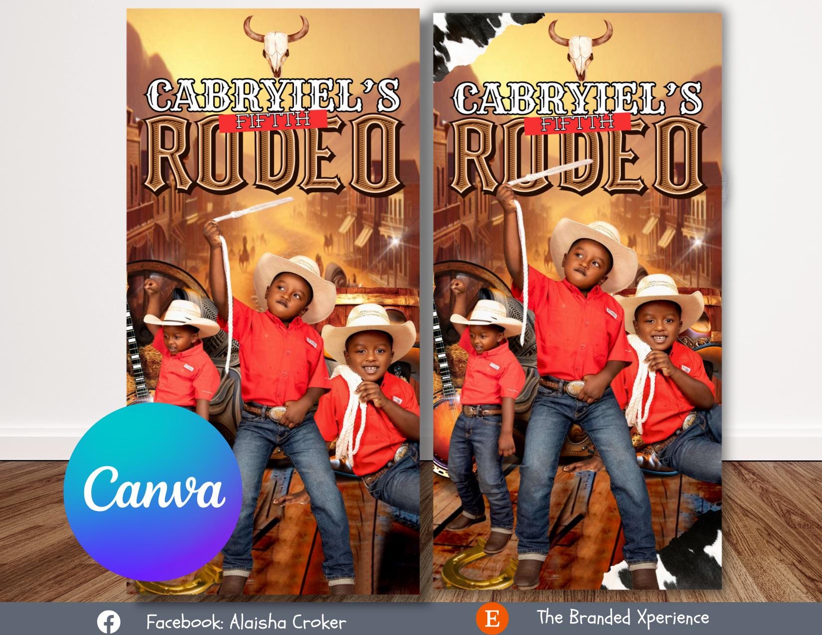 Little Boy Rodeo DIY Backdrop Design - Etsy