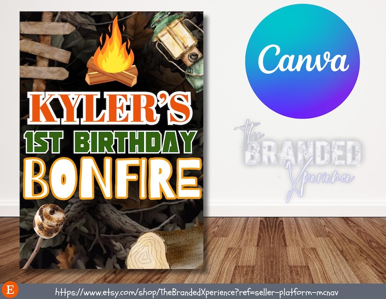 Bonfire Backdrop Design DIY - Etsy