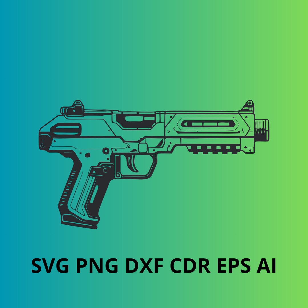 PISTOL SVG, DXF, Eps, Ai, Png, Pistol Clipart, Pistol Jpg, Pistol Svg ...