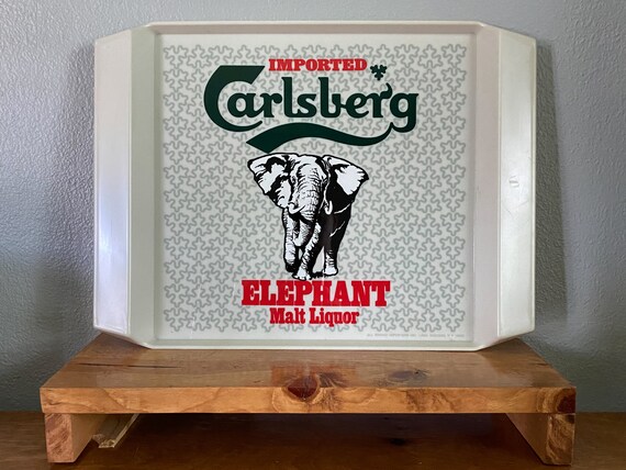 Vintage Imported Carlsberg Elephant Malt Liquor Plastic | Etsy