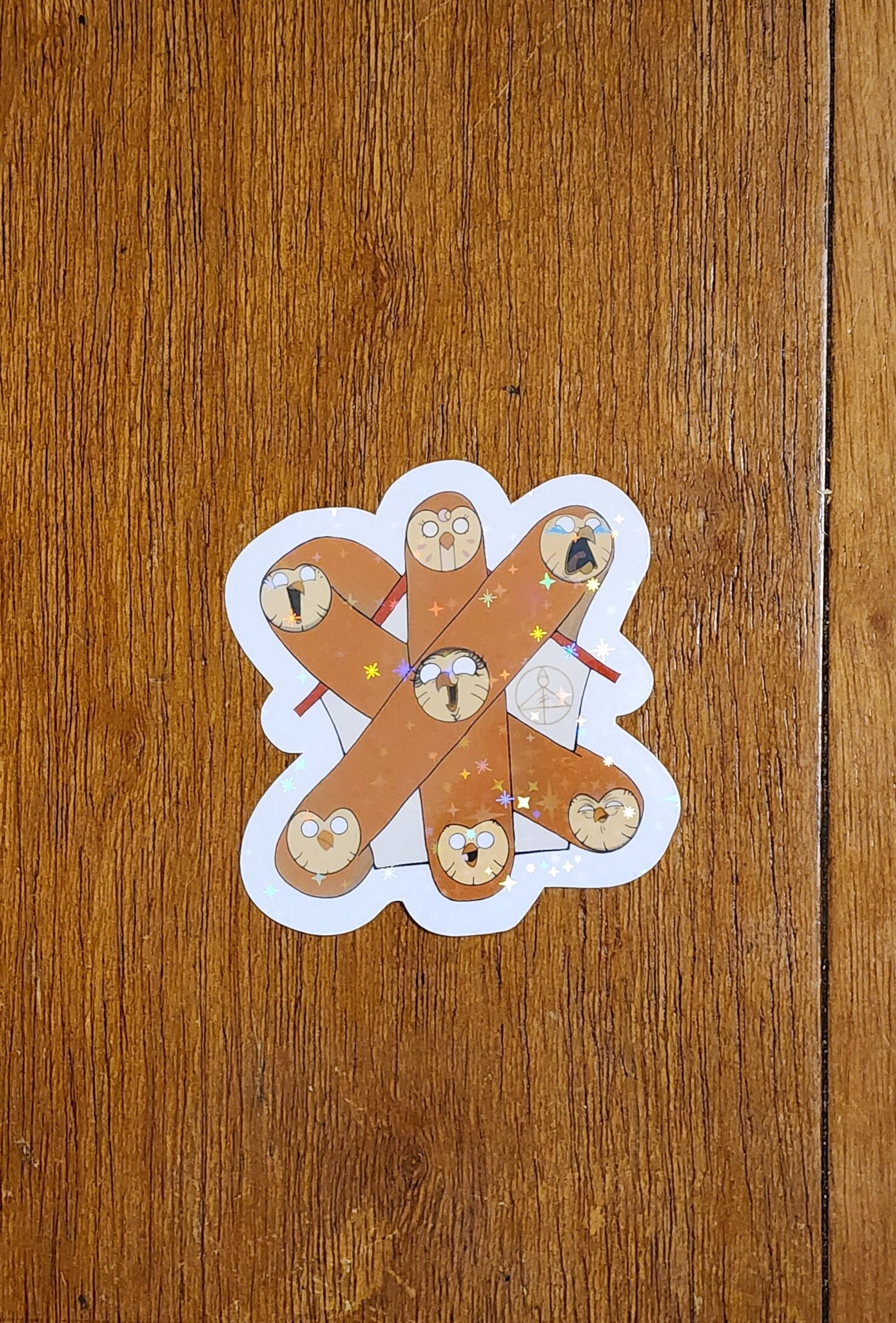 Biblically Accurate Hooty Holographic Sticker the Owl - Etsy