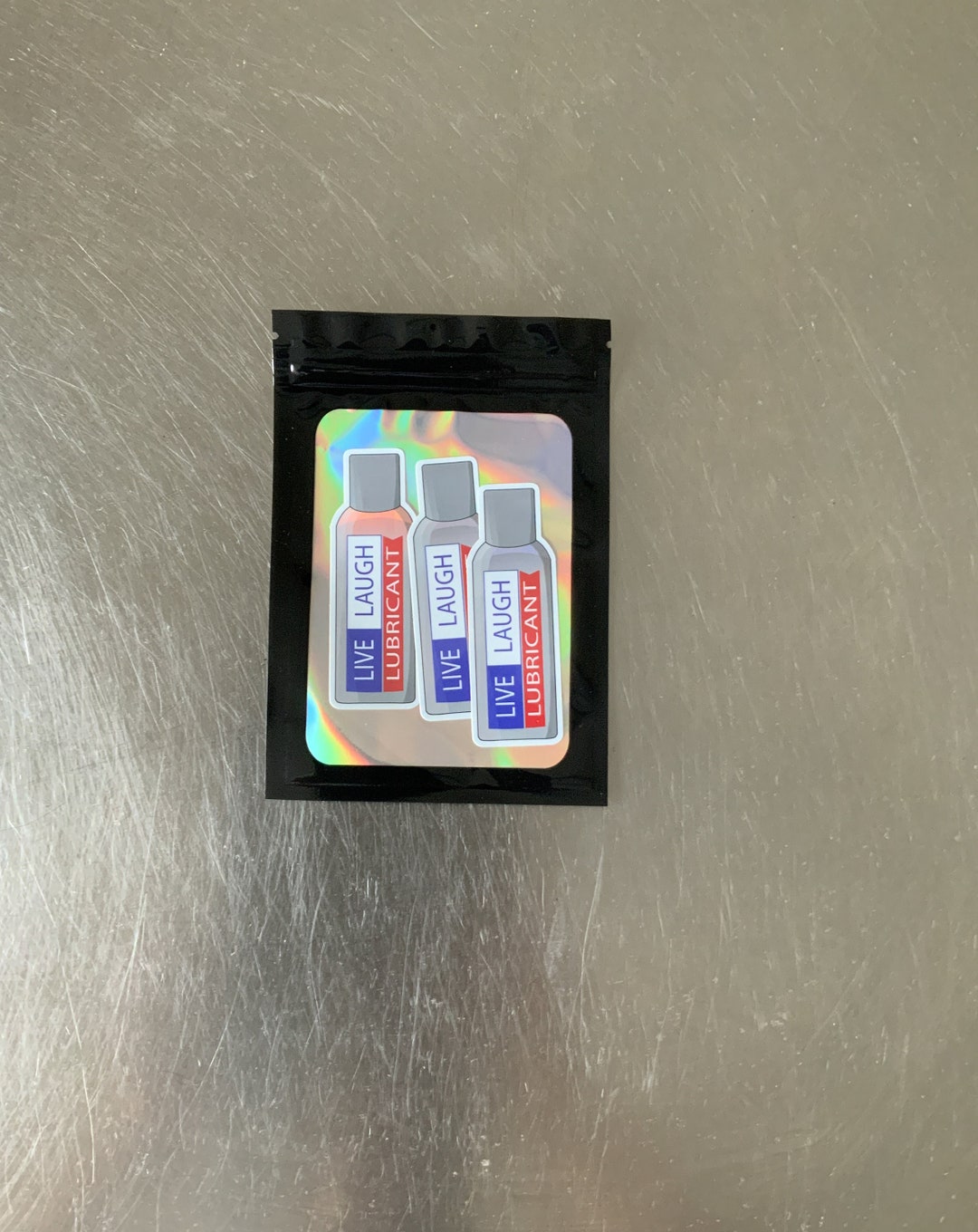 Holographic Lube Sticker 3 Pack - Live Laugh Love - Gay Humor - Gay ...