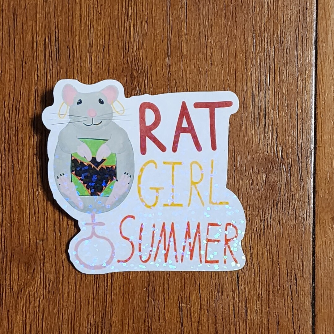 Rat Girl Summer - Holographic Sticker - Rat- Cute Sticker - Meme ...