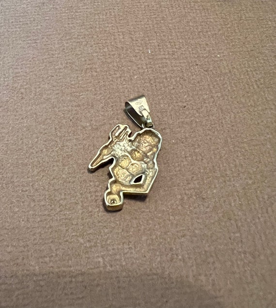 18K Solid Gold Pisces Poseidon/Neptune Astrology Zodi… - Gem