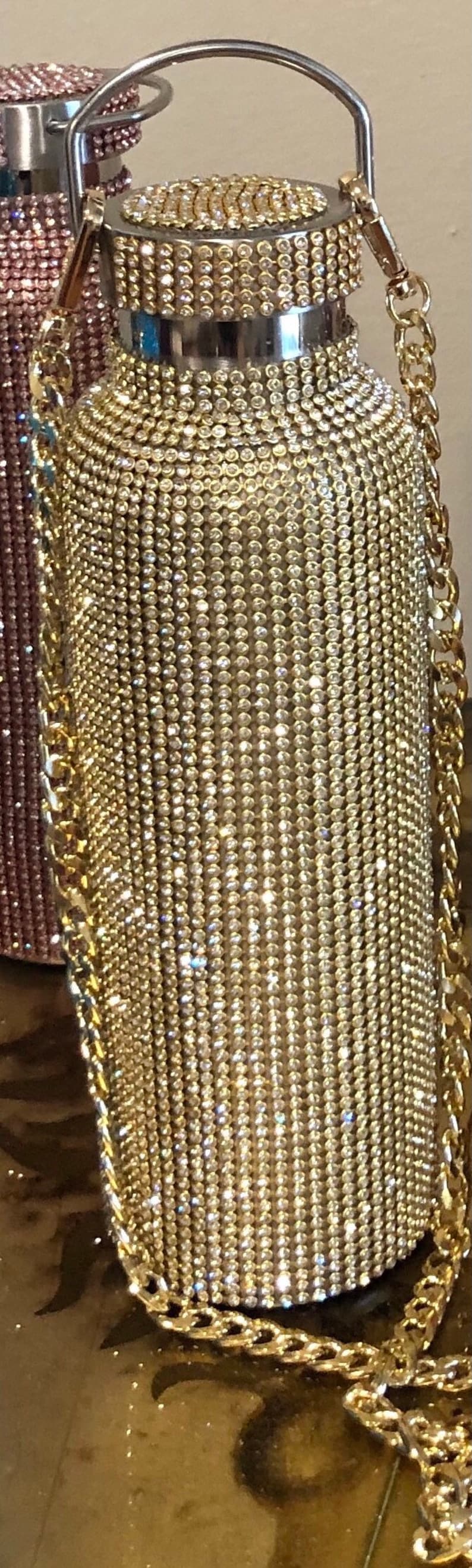 NEW COLORS Bling Rhinestone Covered Water Bottles - Etsy