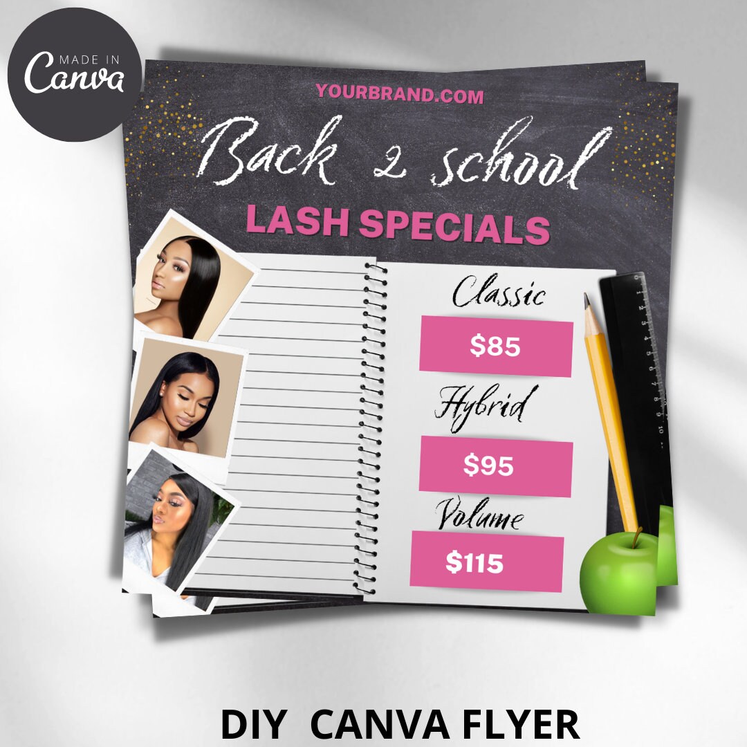 DIY Back to School Flyer, Do It Yourself Back to School Flyer, Editable ...