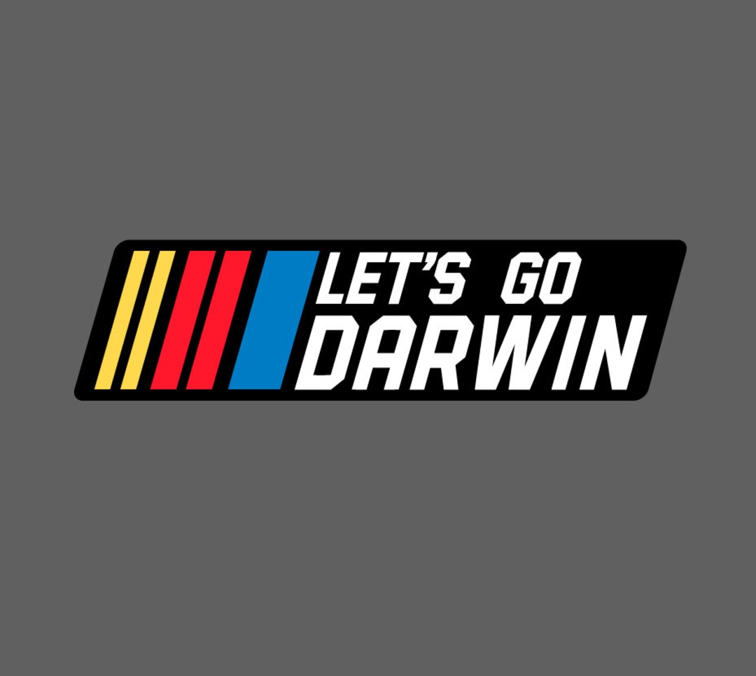 Let's Go Darwin NASCAR Decal - Etsy