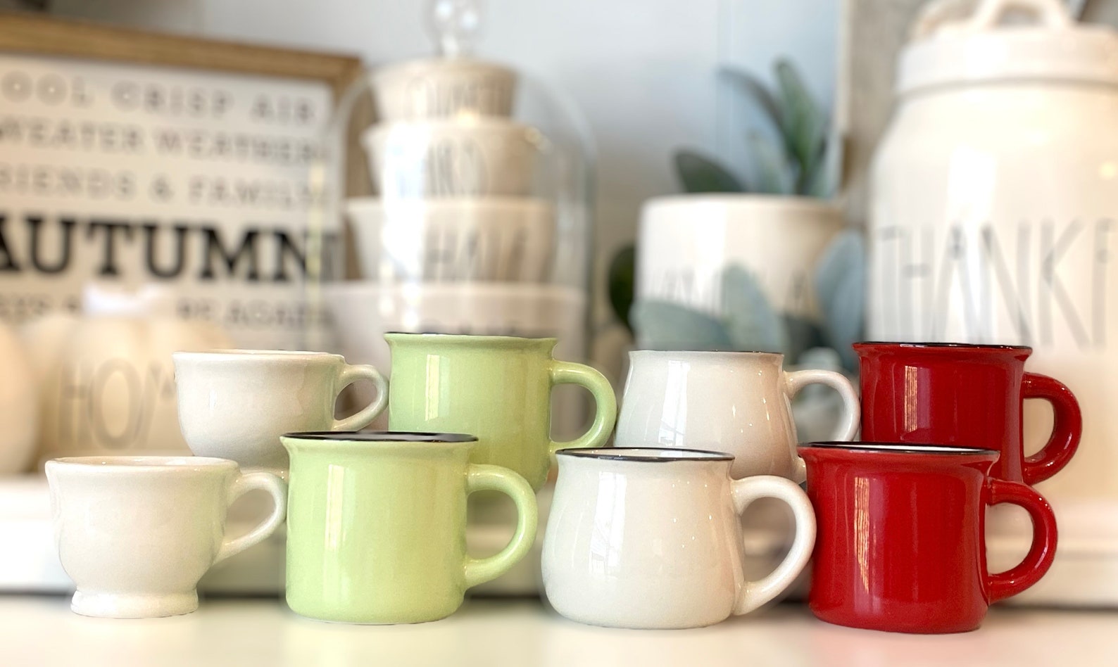 Mini Mugs for Tiered Trays Christmas Rae Dunn Fall - Etsy
