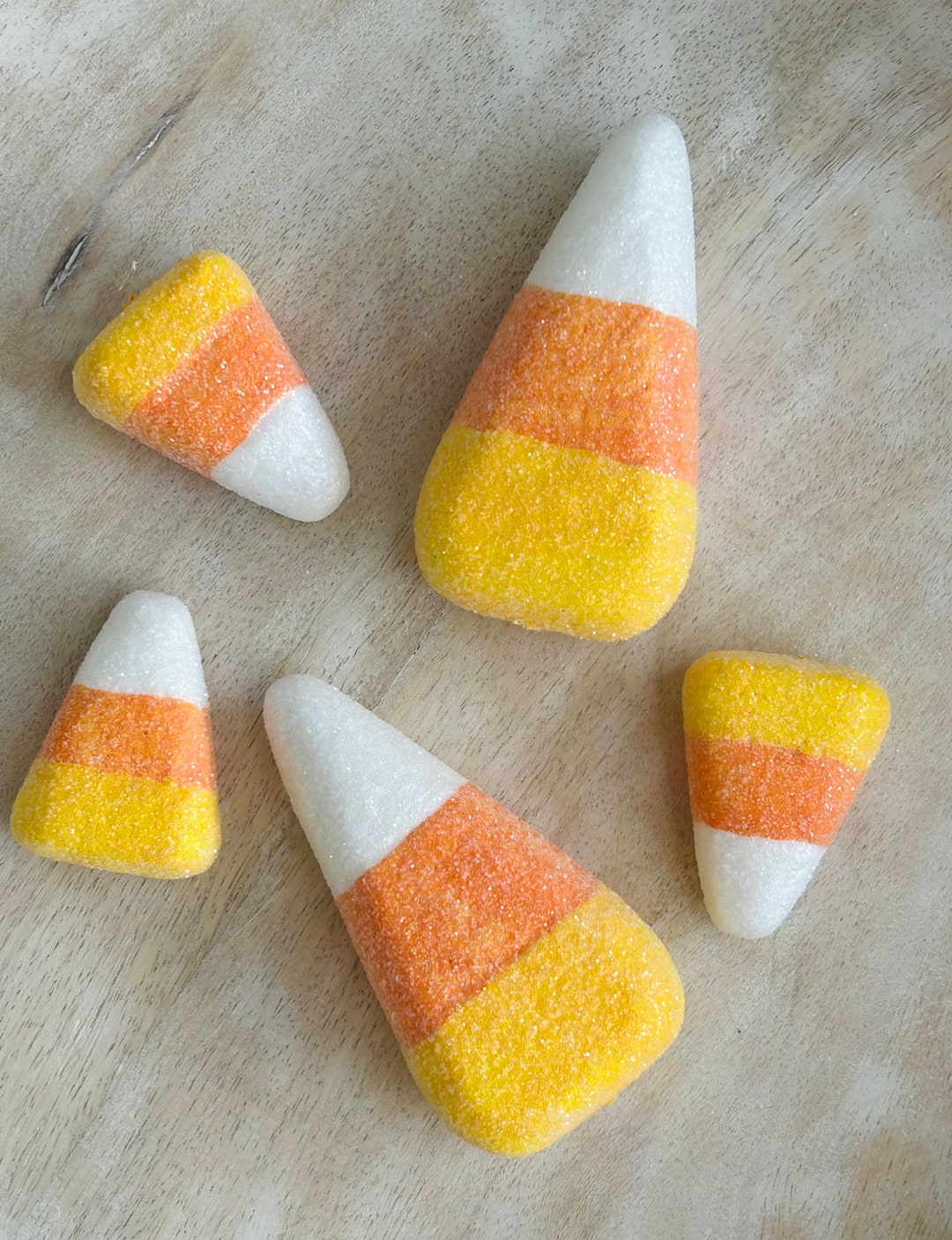 Faux Candy Corn Scatter Tiered Trays Halloween - Etsy