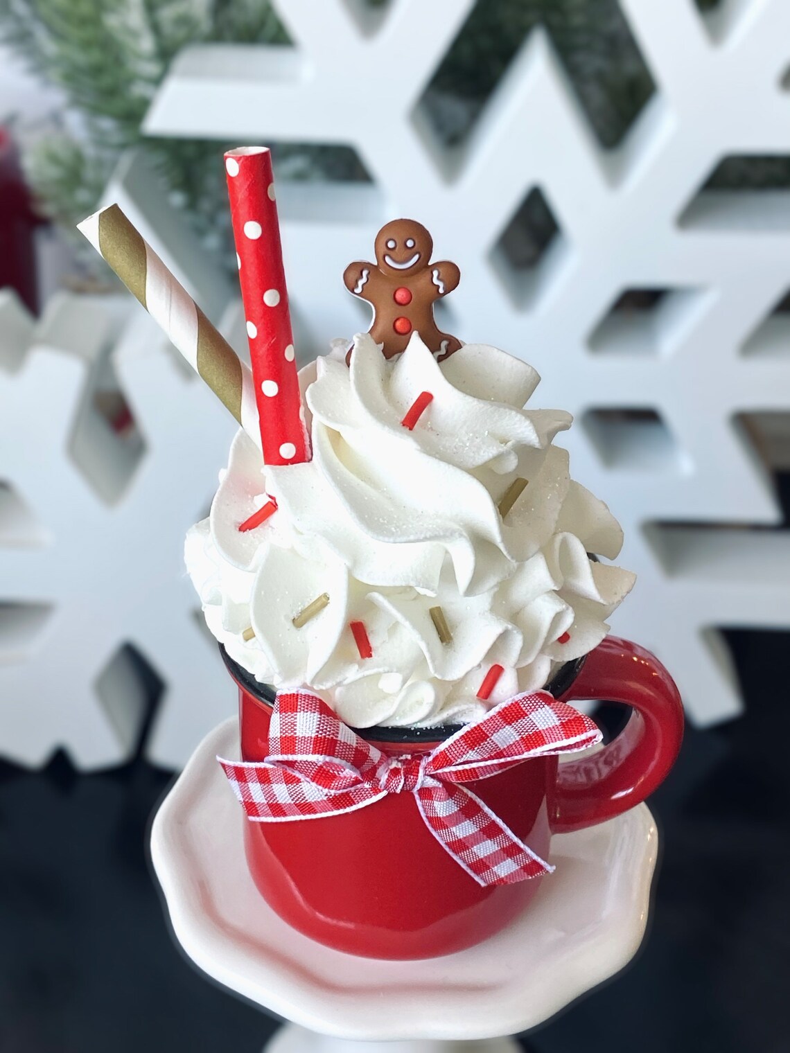 Handmade Faux Gingerbread Whipped Topping in Mini Mug Fake - Etsy