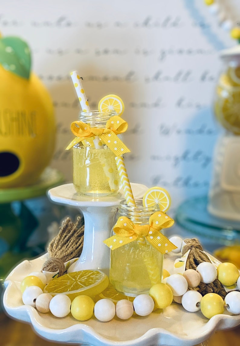 Mini Faux Lemonade for Tiered Trays Fake Bake Fake Drinks - Etsy