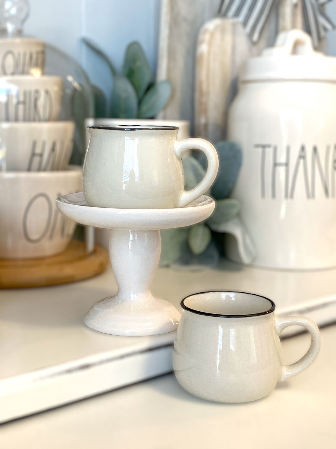 Mini Mugs for Tiered Trays Christmas Rae Dunn Fall - Etsy