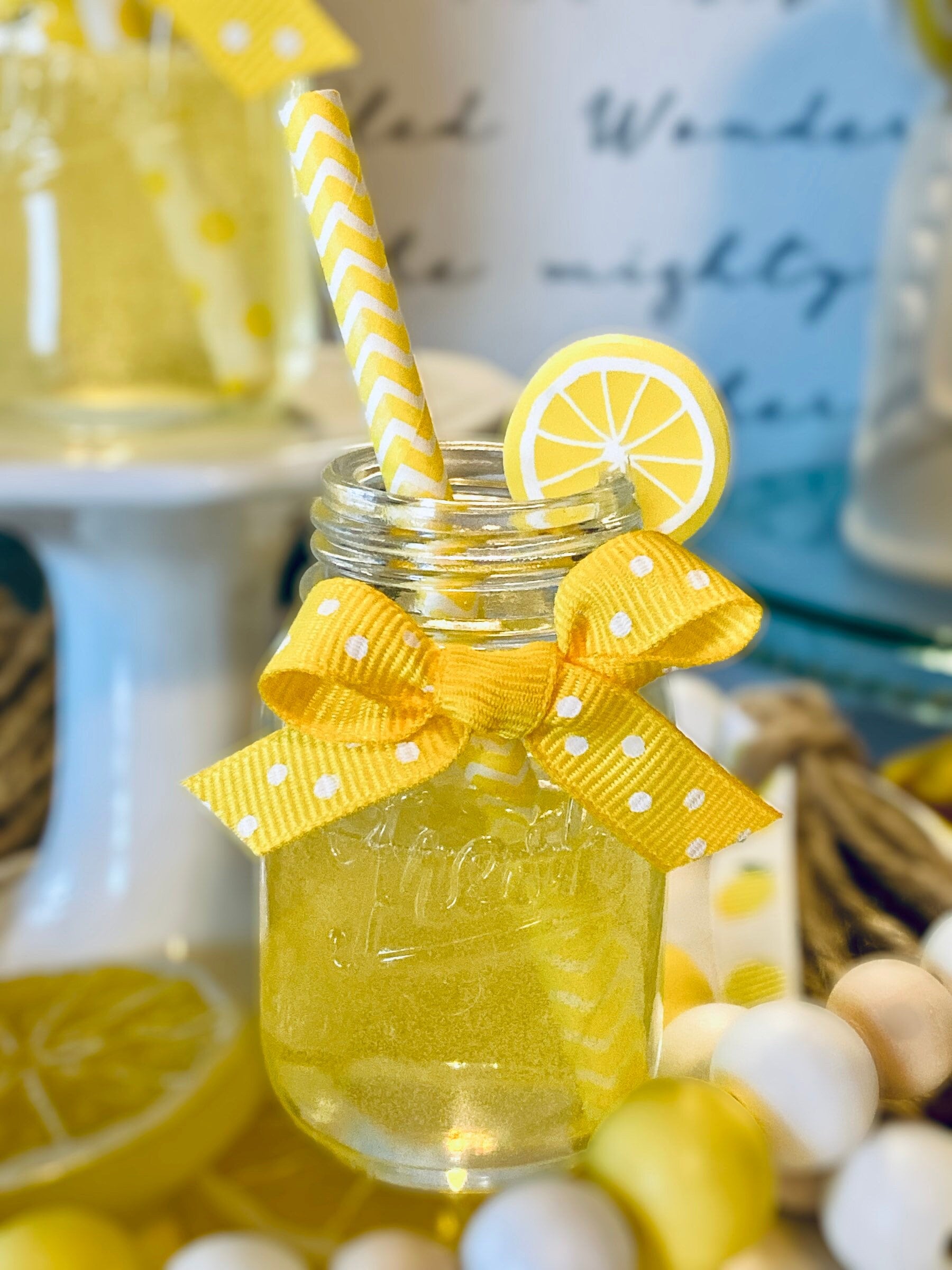 Mini Faux Lemonade for Tiered Trays Fake Bake Fake Drinks - Etsy