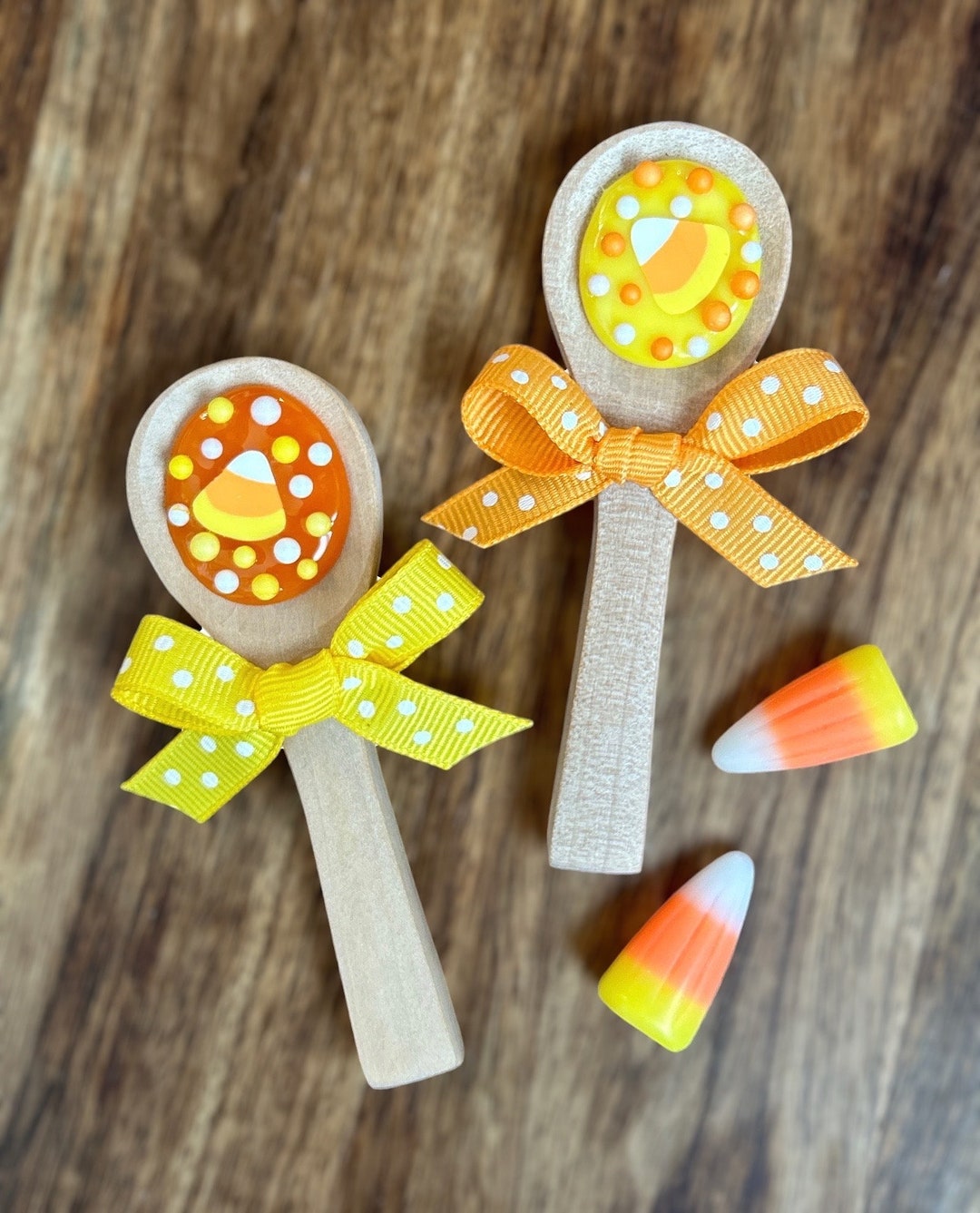 Handmade Candy Corn Mini Spoons Fake Bake Faux Food - Etsy