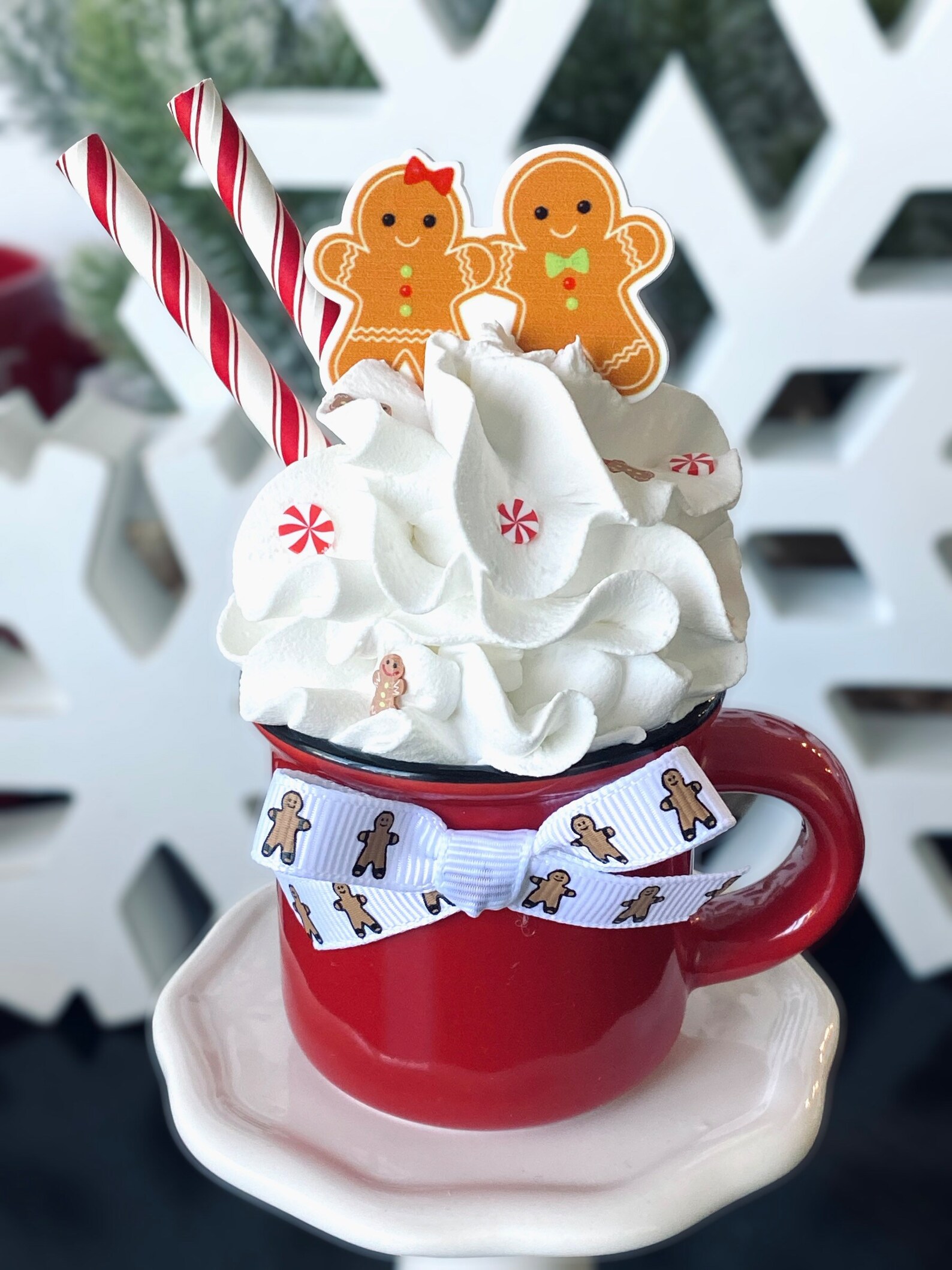 Handmade Faux Gingerbread Whipped Topping in Mini Mug Fake - Etsy