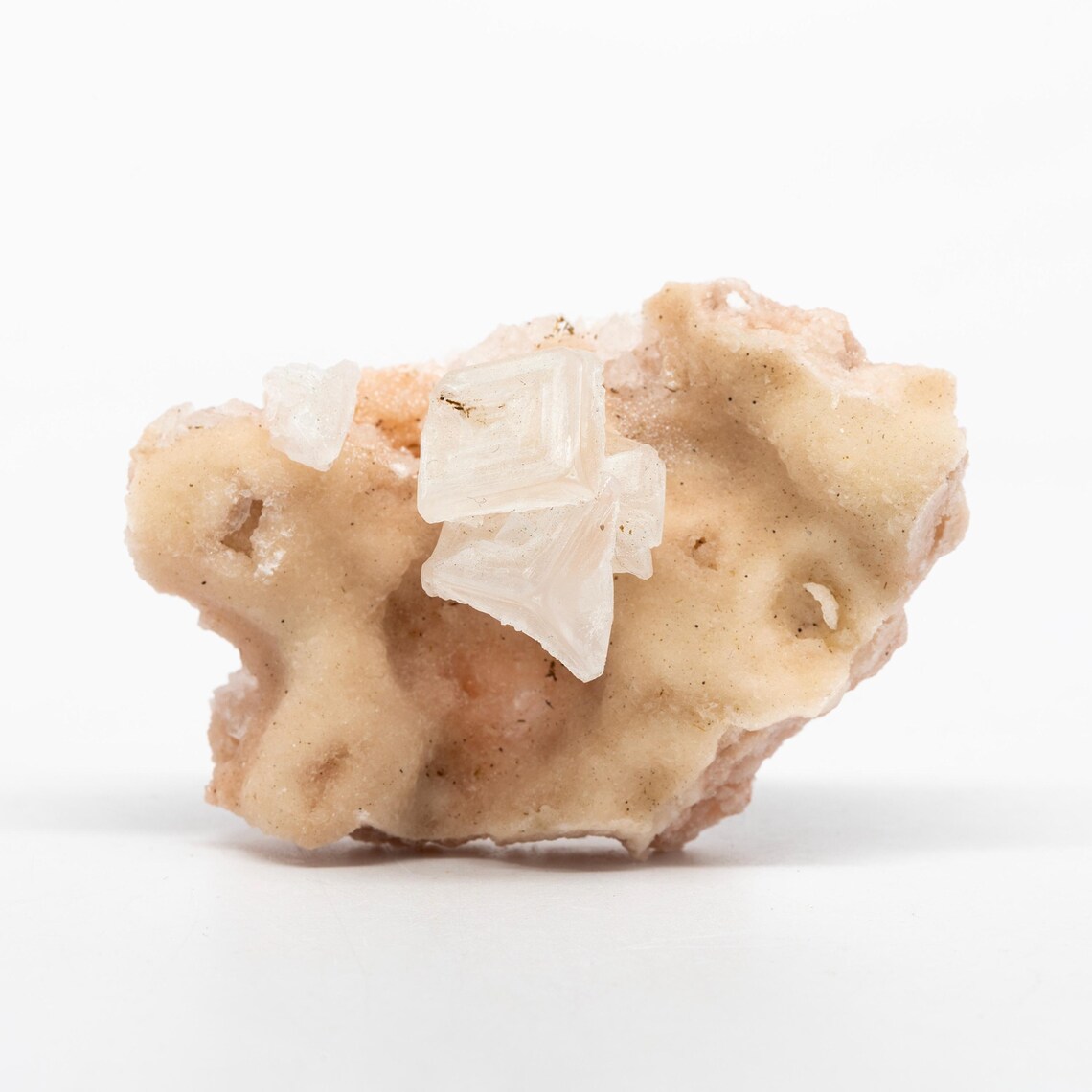 Pink Halite Crystal Cluster Formation | Raw Natural Halite Specimen ...