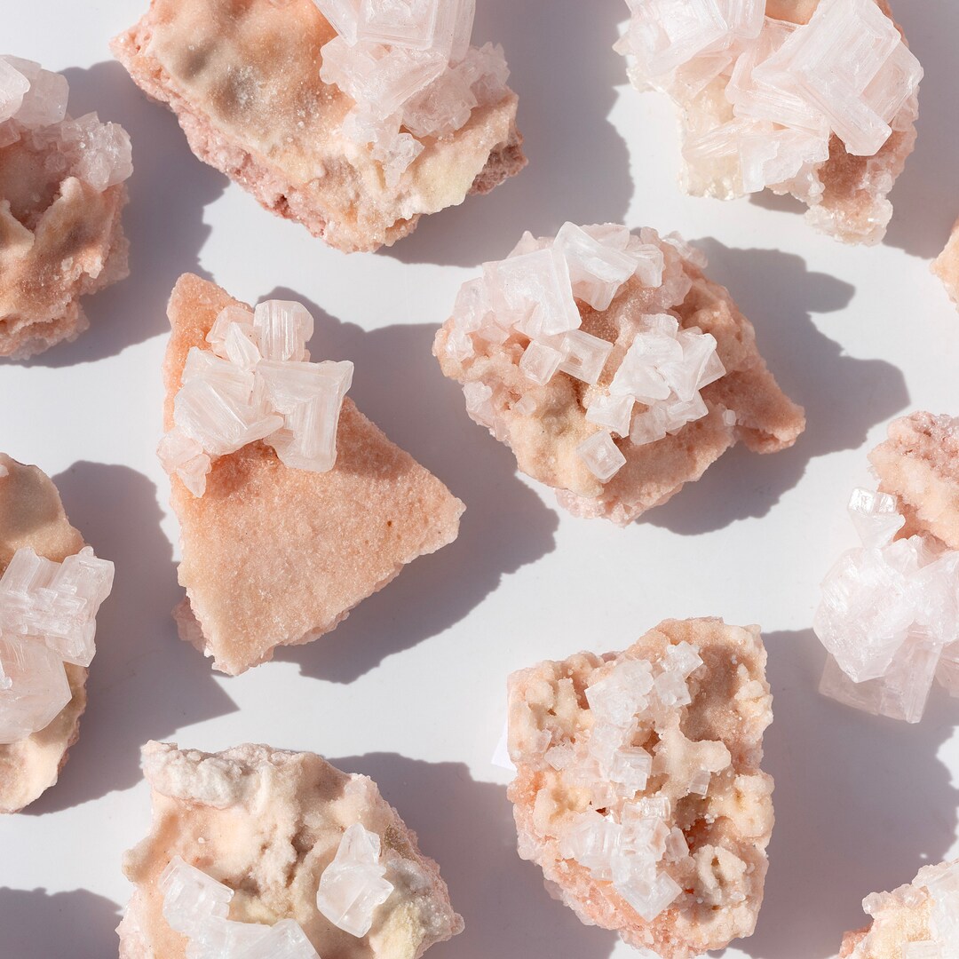 YOU PICK Pink Halite Crystal Cluster | Natural Raw Pink Halite Mineral ...