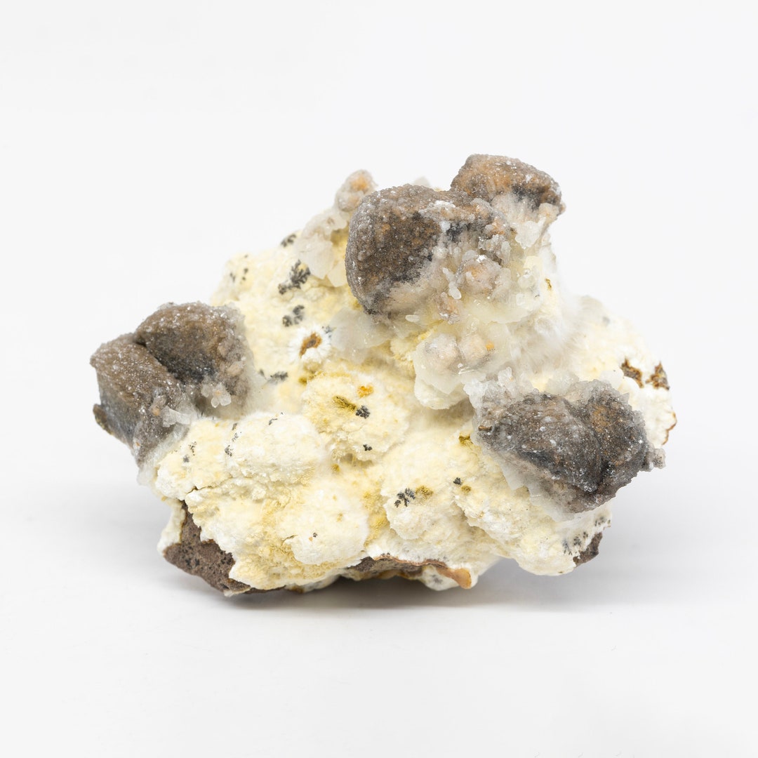 RARE Chocolate Calcite on Mordenite Crystal Formation | Brown Calcite ...