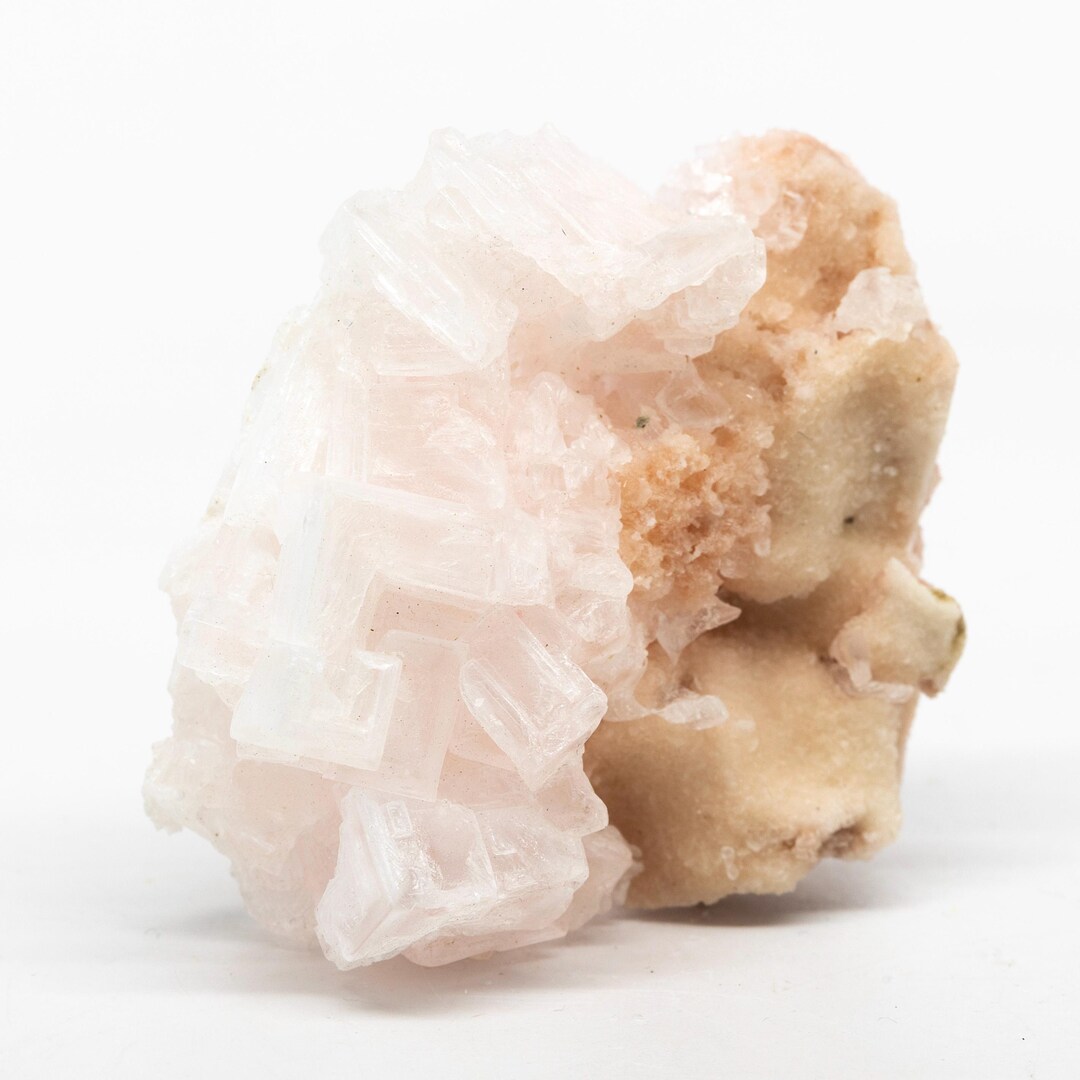 Pink Halite Crystal Cluster Formation | Raw Natural Halite Specimen ...