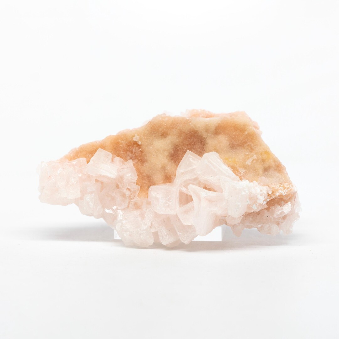 Pink Halite Crystal Cluster Formation | Raw Natural Halite Specimen ...
