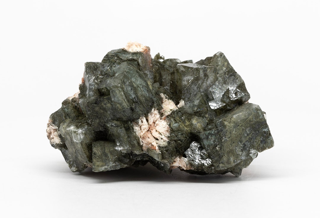 Marshy Celadonite Included Clear Apophyllite Crystal Cluster - Etsy