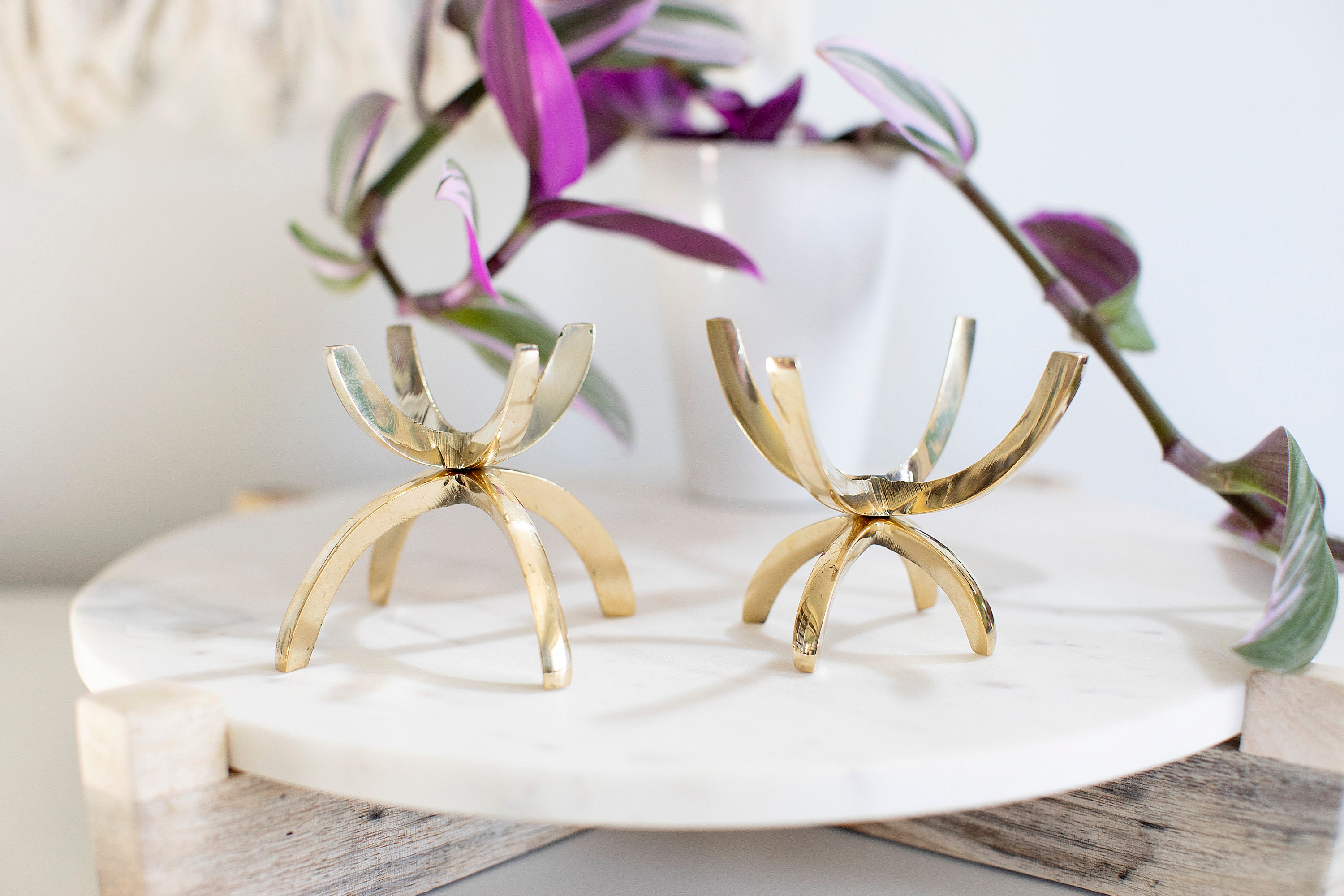 Modern 100% Brass Claw Display Stand Gold Crystal Sphere - Etsy