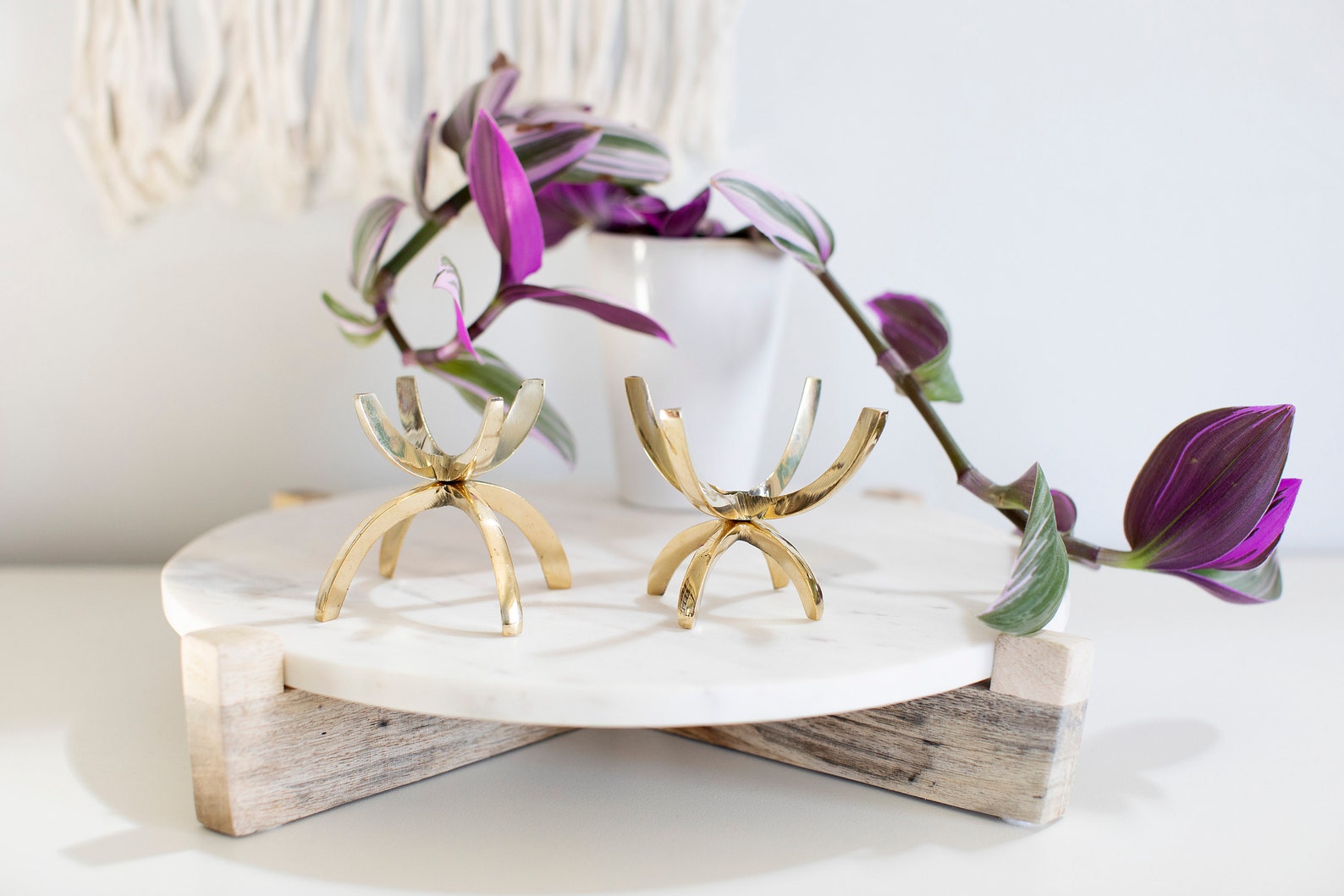 Modern 100% Brass Claw Display Stand | Gold Crystal Sphere Specimen ...