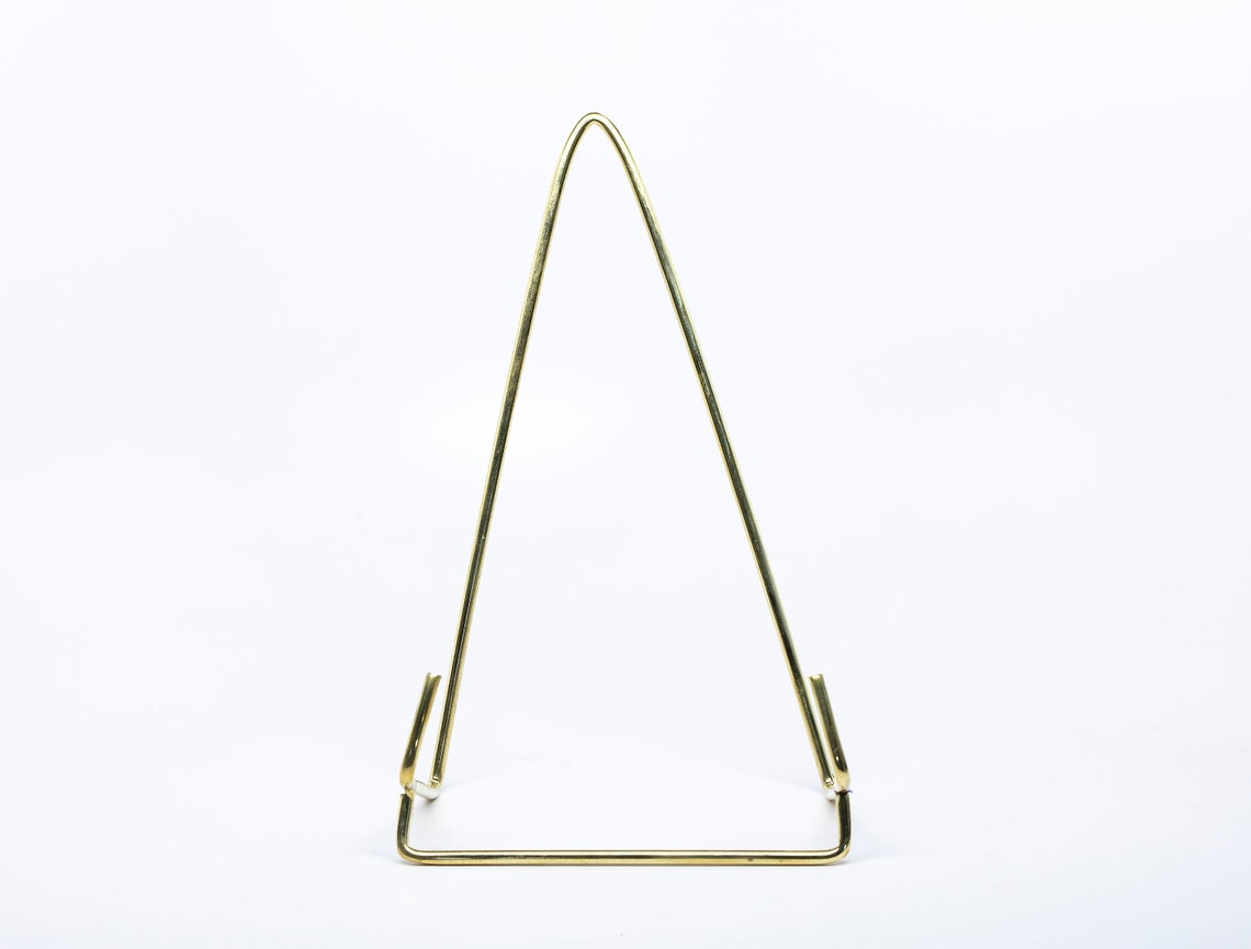 Large Modern Brass Display Stand Gold Crystal Slab Specimen - Etsy