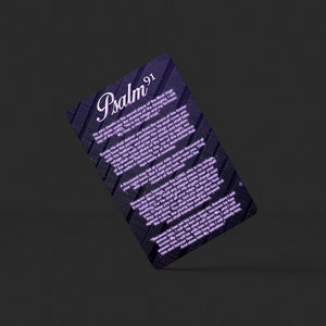 Christian PVC Bible Cards: Psalm 91 - Etsy